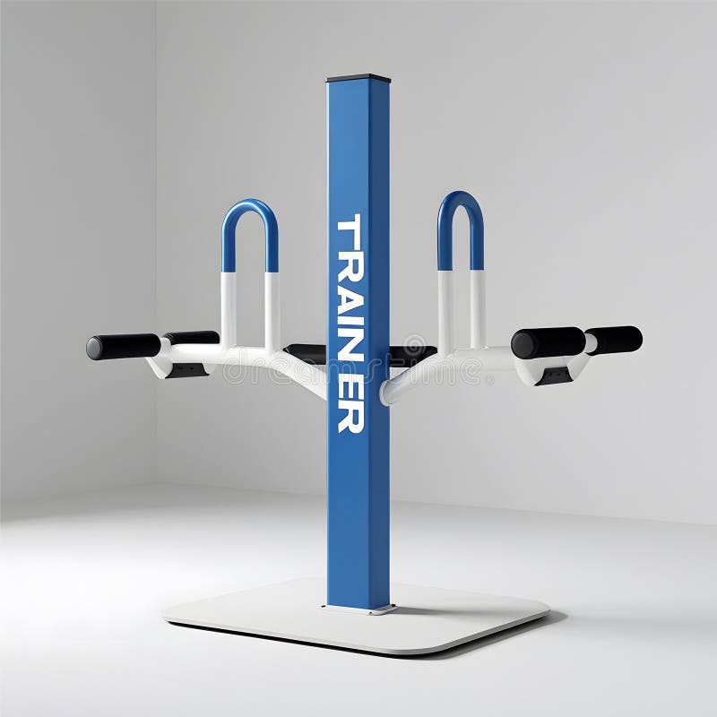Blue Workout Machine for Strength and Endurance Training Stock ...