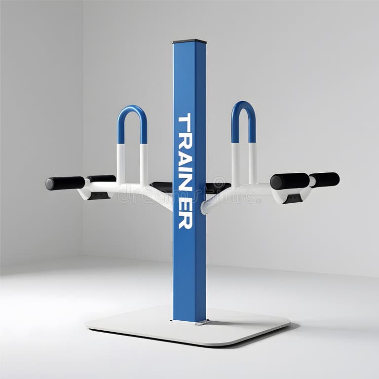 Blue Workout Machine for Strength and Endurance Training Stock ...