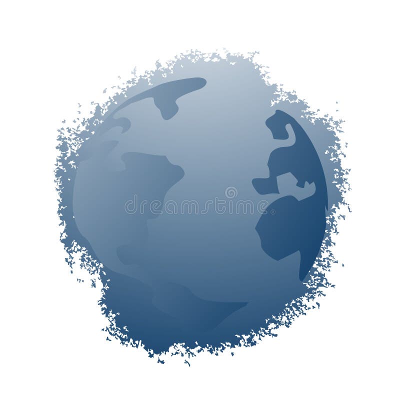 Blue world stock vector. Illustration of paper, documentary - 24883006