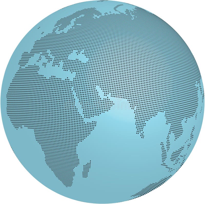 Abstract World Globe and Wave Stock Vector - Illustration of geography ...