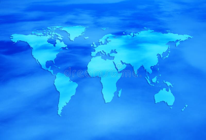 Blue world stock illustration. Illustration of motion, national - 716479