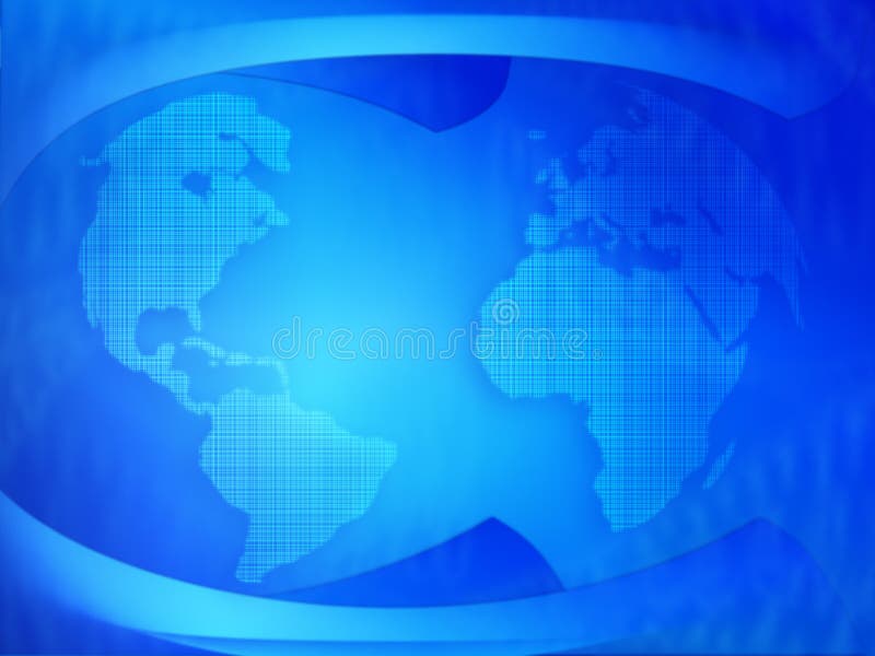 Blue world stock illustration. Illustration of designed - 7955804