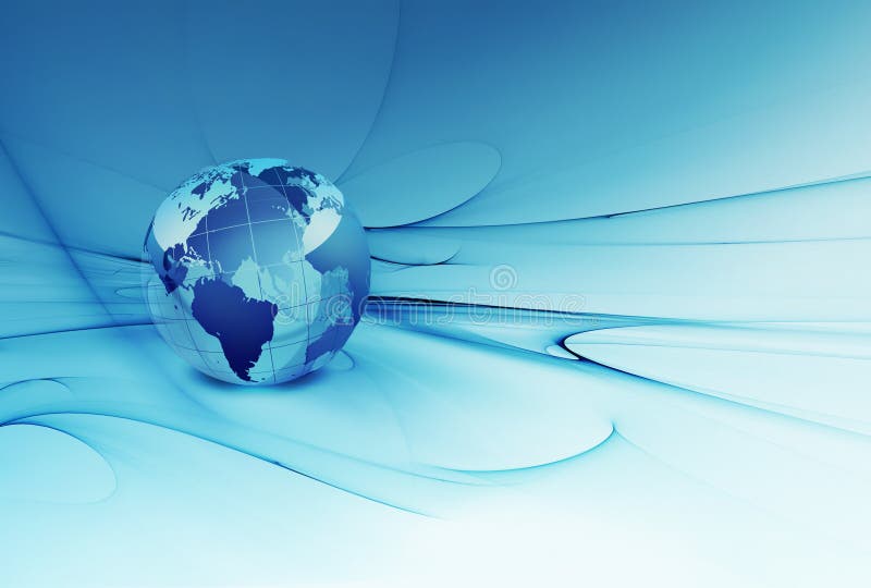 Blue world stock illustration. Illustration of planet - 61007338