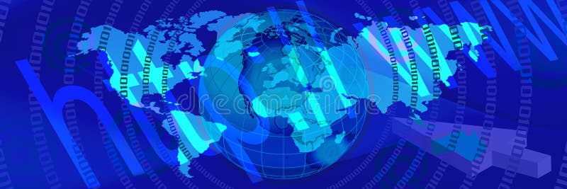 Blue world globe 3 stock illustration. Illustration of bussiness - 5377905