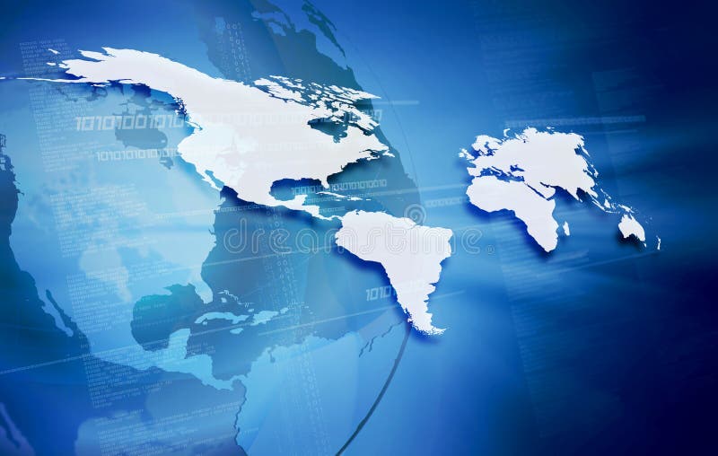 Blue world design stock illustration. Illustration of concept - 14152695