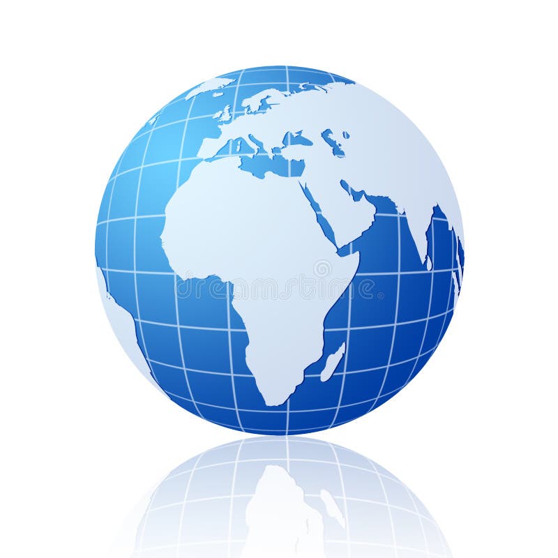 Blue world globe 2 stock vector. Illustration of blue - 8362554