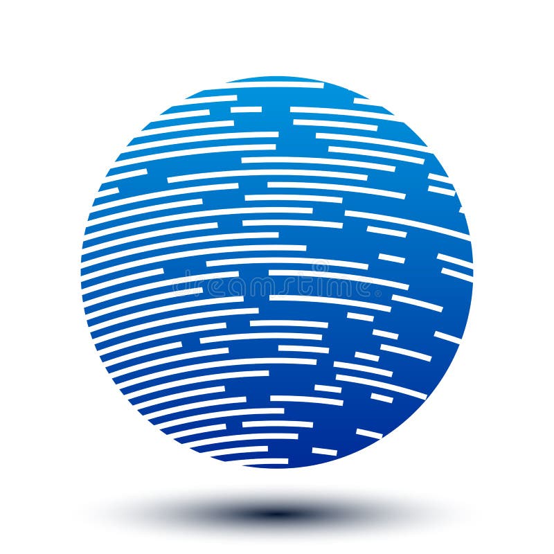 Blue World Globes with Shadows - Vector Stock Illustration ...