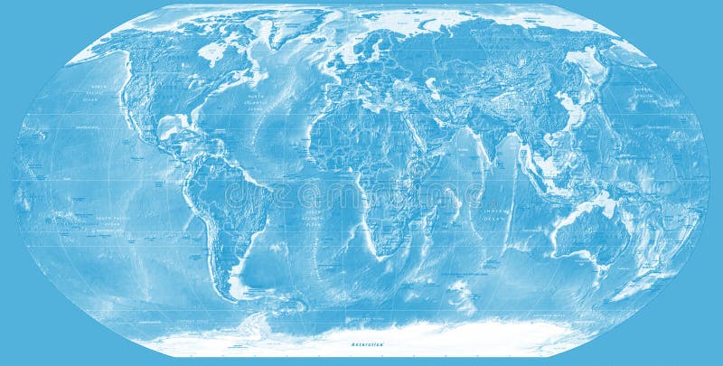 Blue world map stock illustration. Illustration of material - 19663985