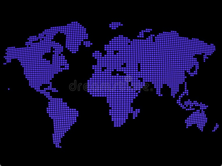 Digitalized World Map Stock Illustrations – 47 Digitalized World Map ...