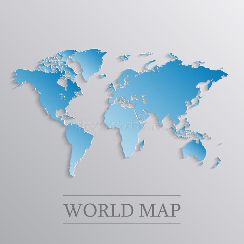 World Map Flat Blue Stock Illustrations – 21,477 World Map Flat Blue ...