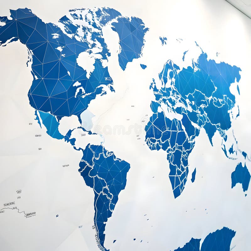 Polygons World Map Stock Illustrations – 2,162 Polygons World Map Stock ...