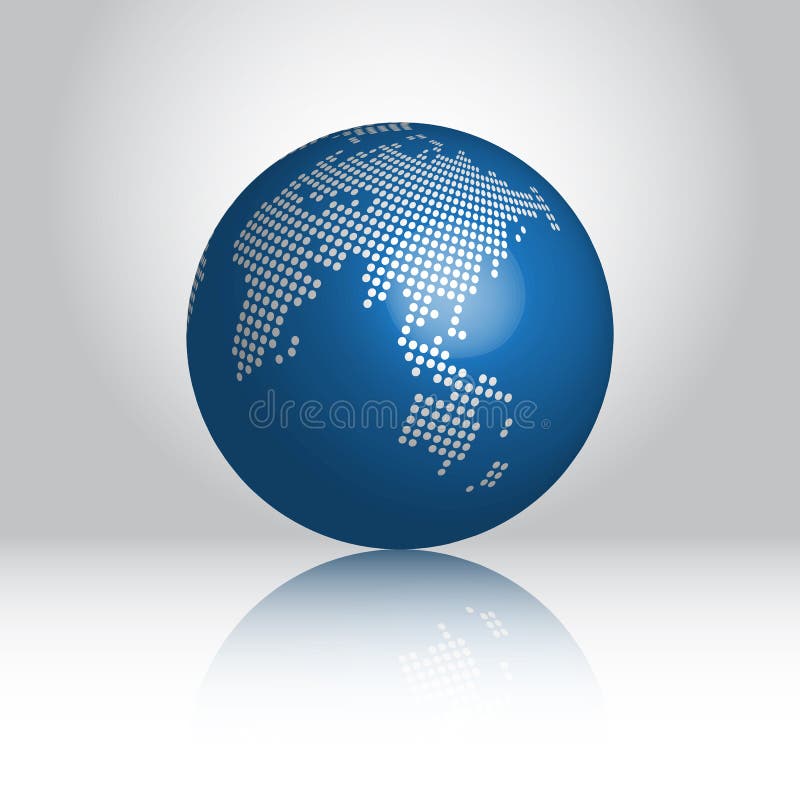 Blue world stock vector. Illustration of abstract, background - 55482573