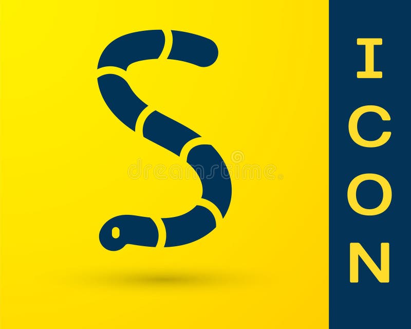 Blue worm stock vector. Illustration of insect, bugs - 15309390