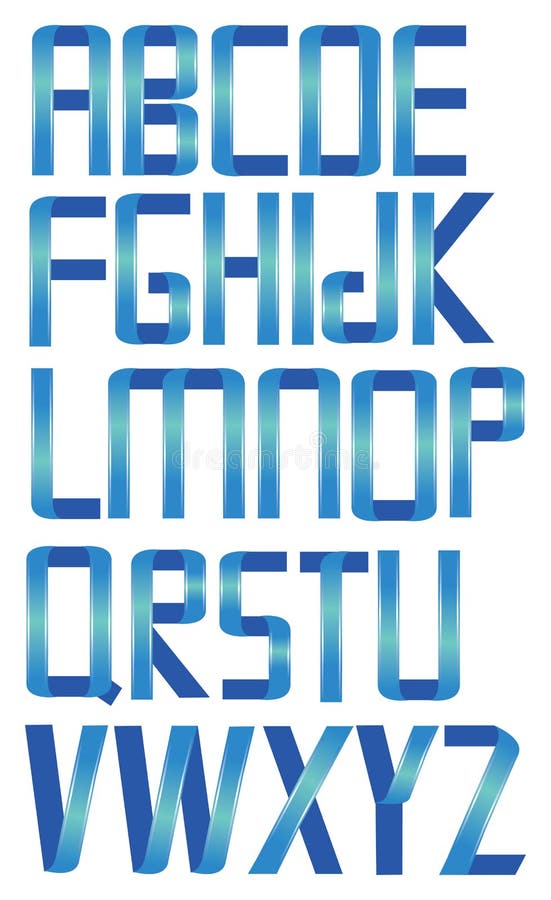 Blue Ribbon And White Text On Black Background Page Layout Design Stock ...