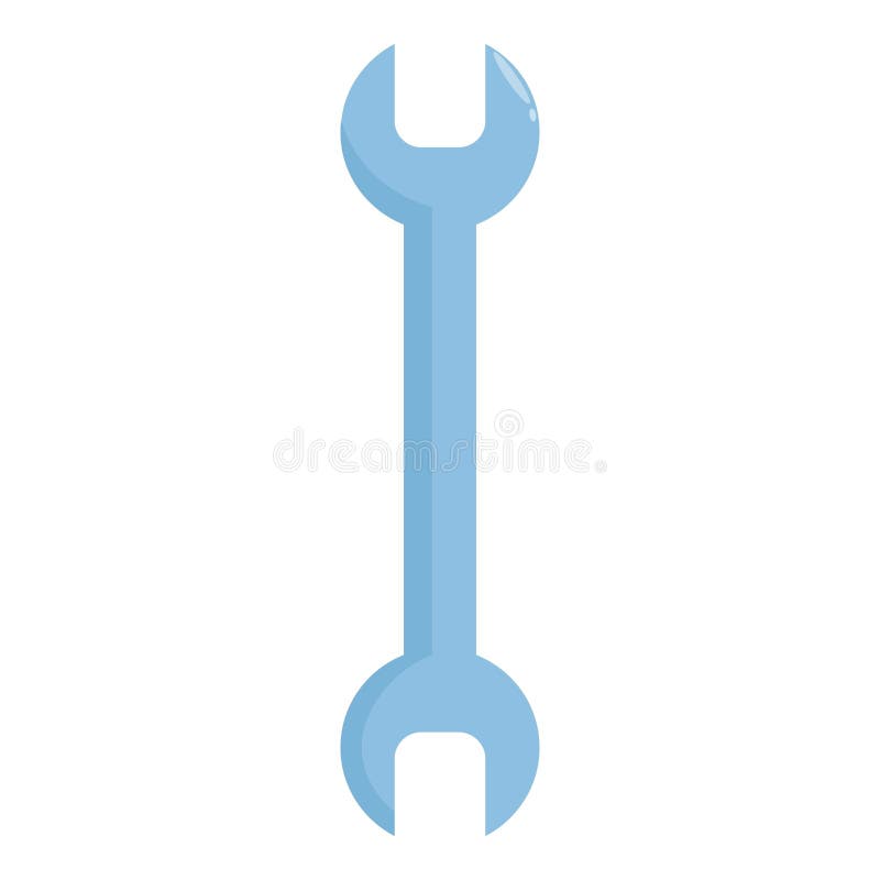 Blue Wrench Standing Upright Representing Maintenance and Repair Stock ...