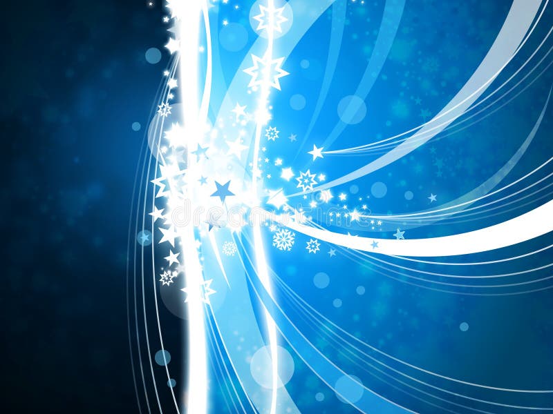 Blue Xmas Abstract Background Stock Illustration - Illustration of ...