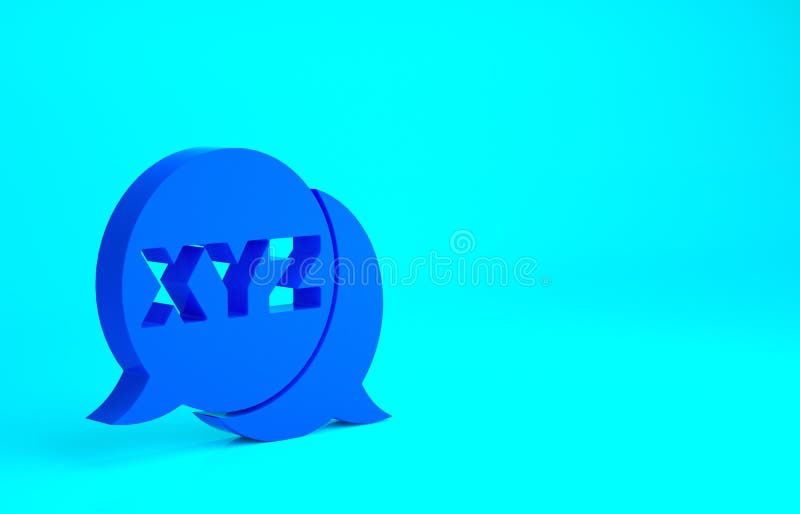 Blue XYZ Coordinate System Icon Isolated on Blue Background. XYZ Axis ...