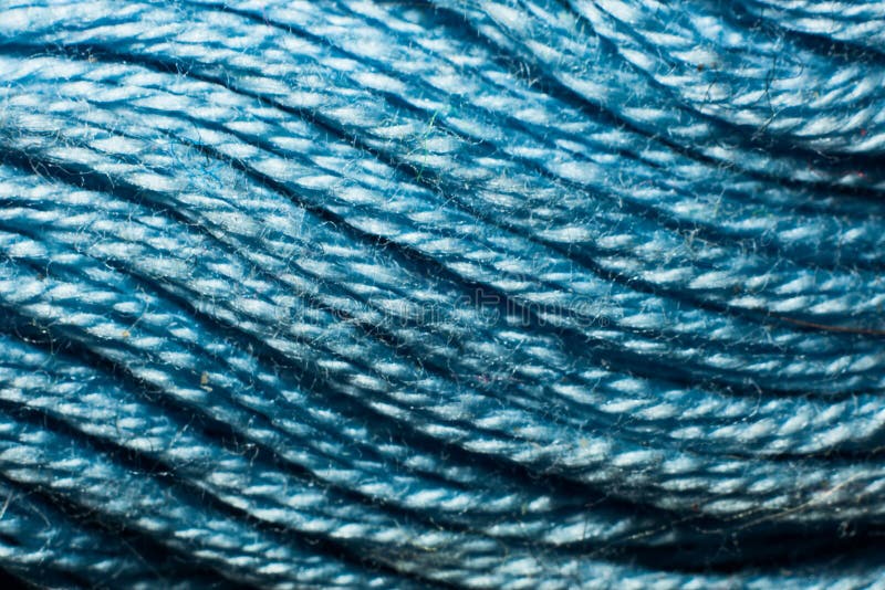 Blue yarn macro stock image. Image of canvas, knit, cloth - 103665079