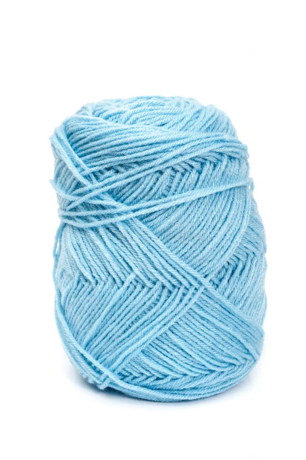 Blue Yarn Wool for Knitting Stock Image - Image of item, object: 61868951