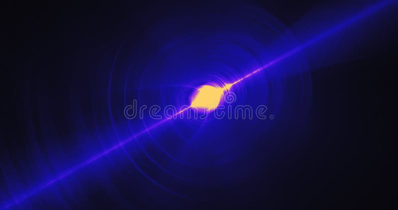 Blue and Yellow Abstract Lines Curves Particles Background Stock Image ...