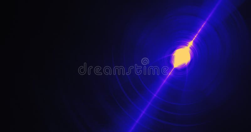 Blue and Yellow Abstract Lines Curves Particles Background Stock Image ...