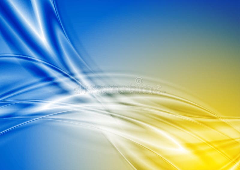 Blue and Yellow Abstract Smooth Waves Background Stock Vector ... Blue and Yellow Abstract Smooth Waves Background Stock Vector ...