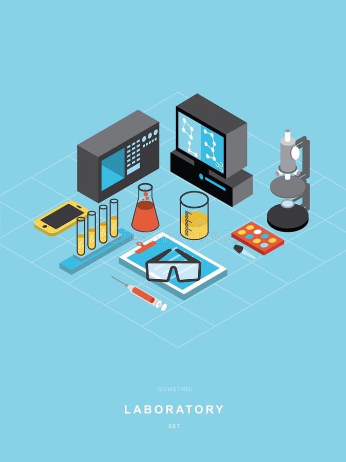 Isometric Laboratory Vector Stock Vector - Illustration of research ...