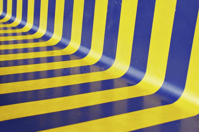 Yellow Diagonal Stripes between Parallel Lines Painted on a Paved Road ...