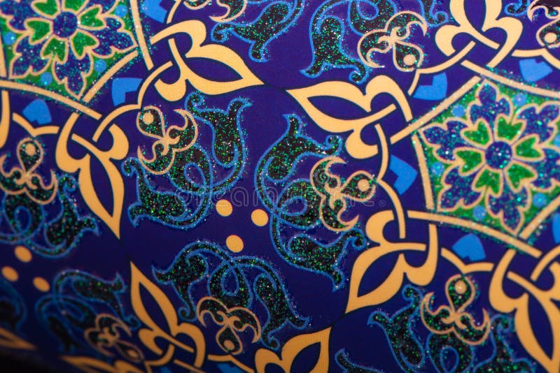Blue eastern pattern stock photo. Image of blue, islamic - 215672034