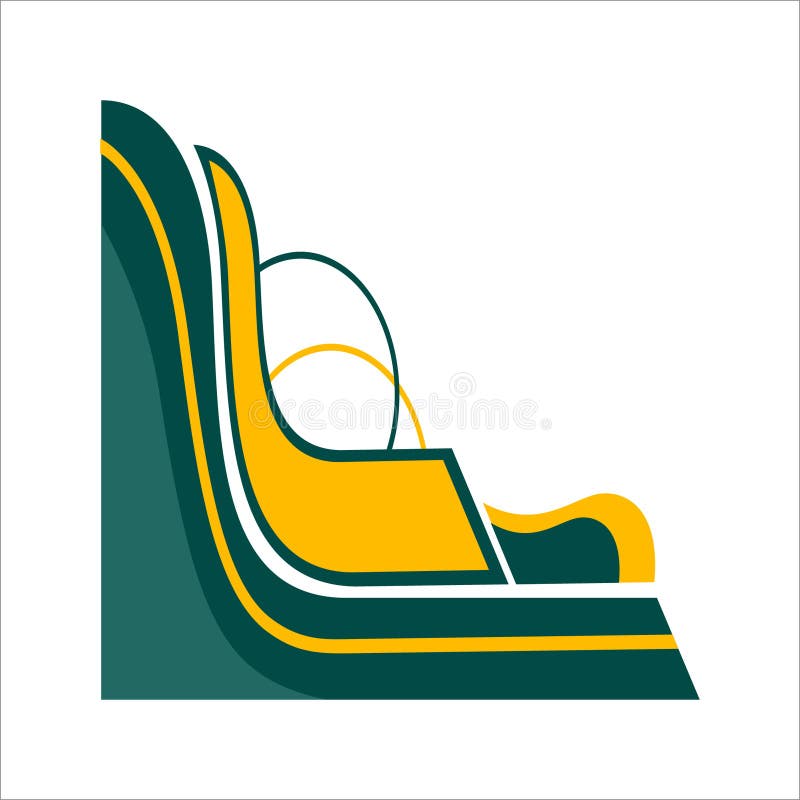 Yellow Flat Footer stock vector. Illustration of flat - 268585067