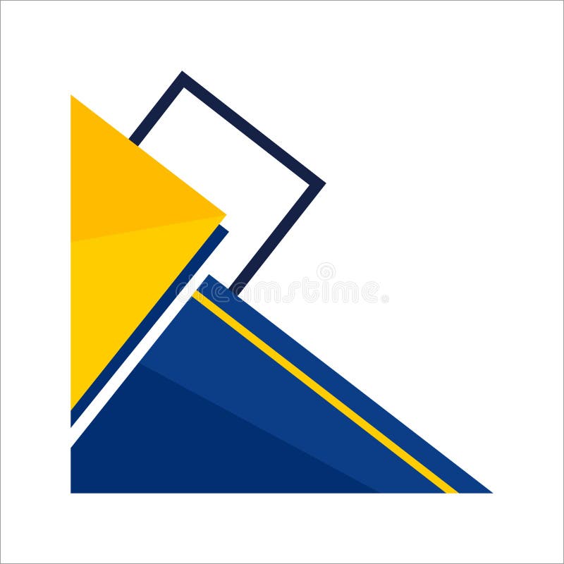 Yellow Flat Footer stock vector. Illustration of flat - 268585067