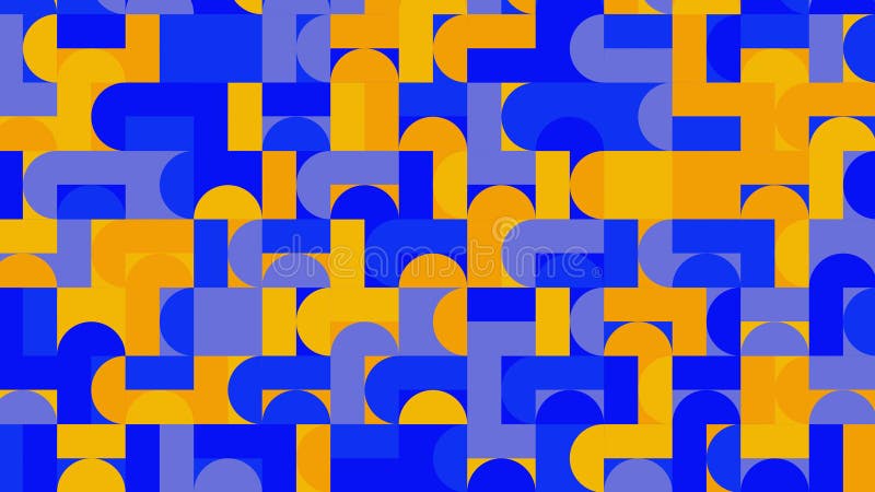 Blue and Yellow Geometric Pattern, Seamless Wallpaper for Tile, Banner ...