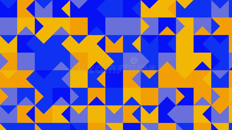 Blue and Yellow Geometric Pattern, Seamless Wallpaper for Tile, Banner ...