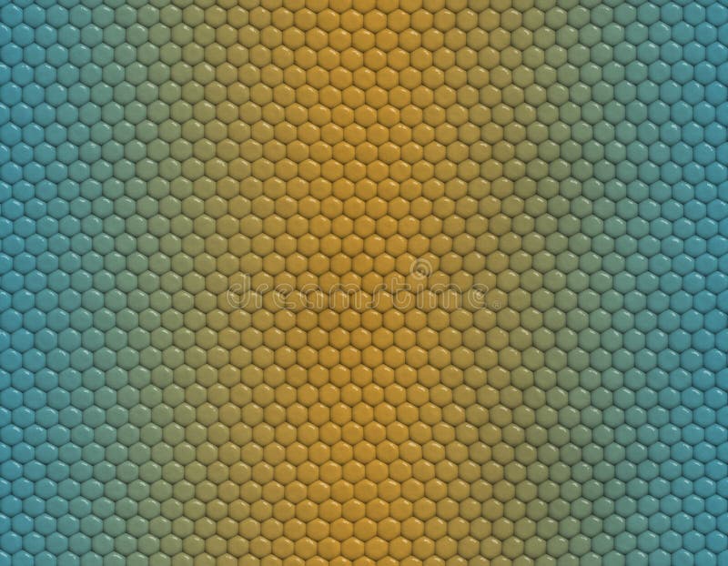 Blue and Yellow Gradient Snake Skin Pattern, Hexagonal Scale Stock ...