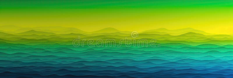 Blue Yellow Green a Gradient of Pastel Hues Blending into Each Other ...