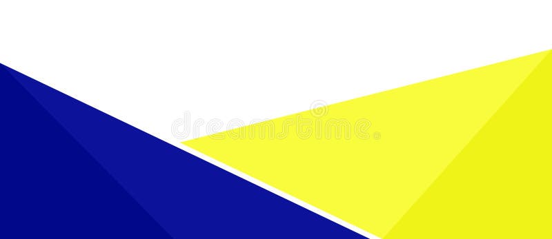 Blue Yellow Header Footer Banner. Business Frame Border Abstract ...