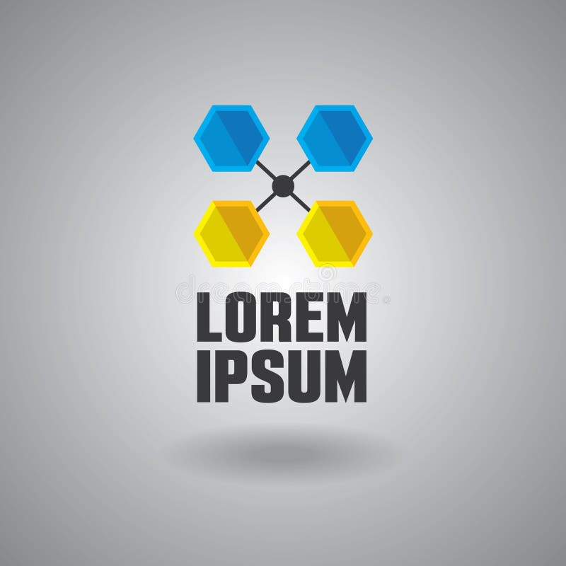 Hex Tech Logo Abstract Colorful Style Stock Vector - Illustration of ...