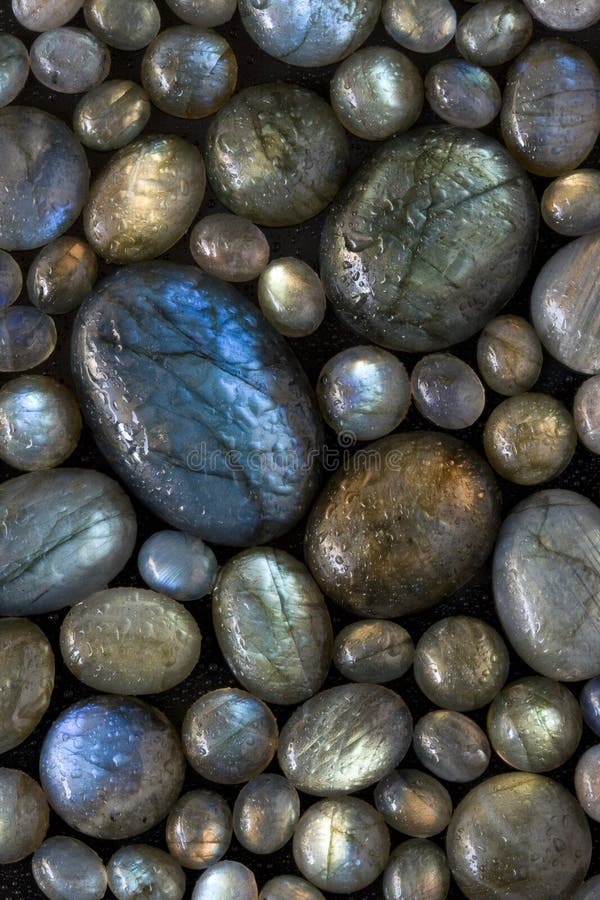 Blue and Yellow Labradorite Gems Stock Photo - Image of mineral, jewel ...