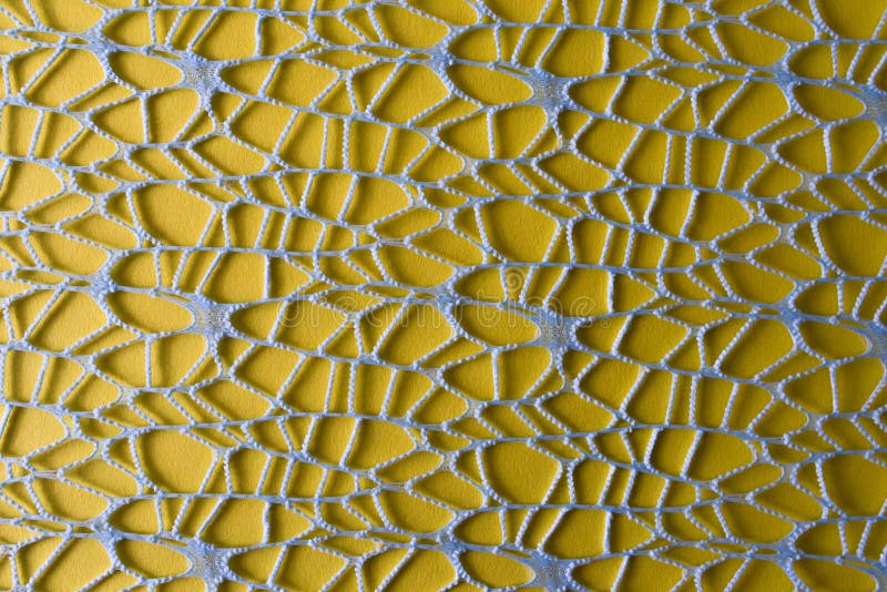 Blue and Yellow Lace Pattern Stock Photo - Image of craft, decor: 105272766