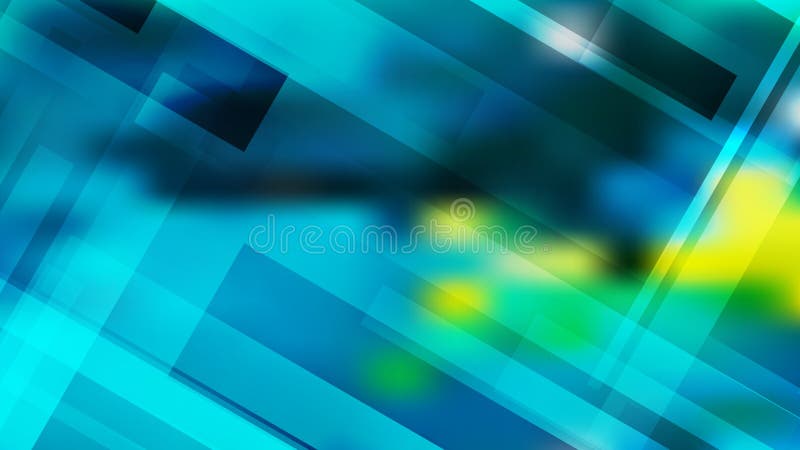 Blue and Yellow Lines Stripes and Shapes Background Design Stock Vector ...