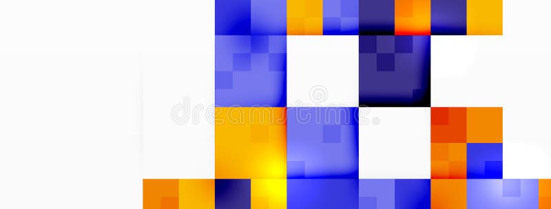 A Blue , Yellow , and Orange Checkered Pattern on a White Background ...