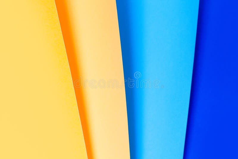 Blue and Yellow Paper Background, Colorful Paper Stock Photo - Image of ...