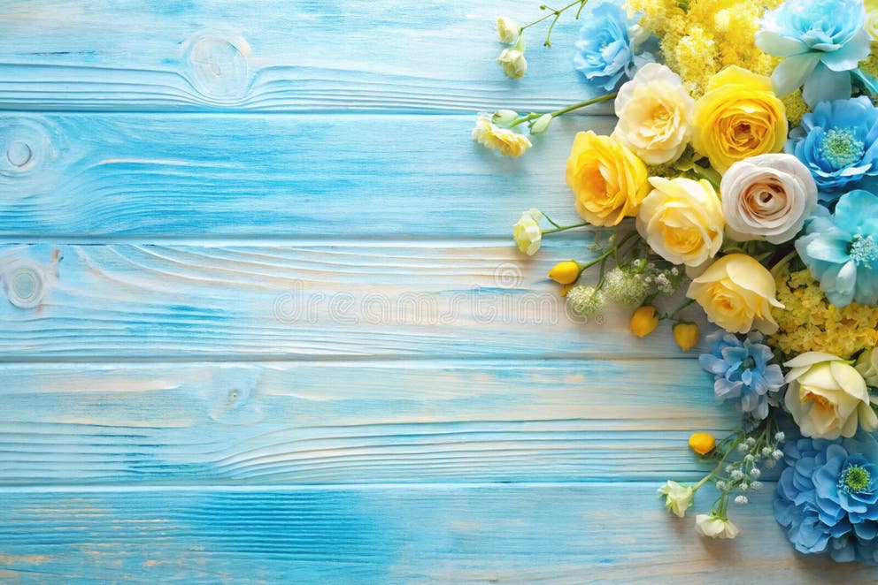 Blue and Yellow Pastel Paper Texture Background Stock Illustration ...