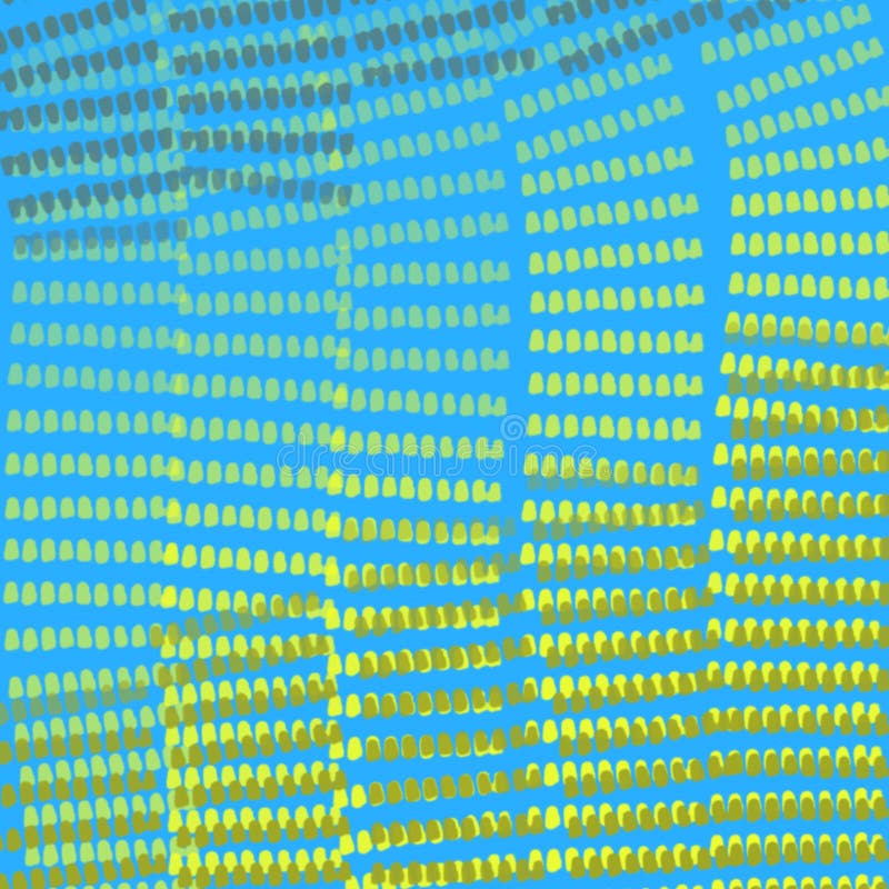 Blue Yellow Points Paint Dots Stock Illustration - Illustration of ...