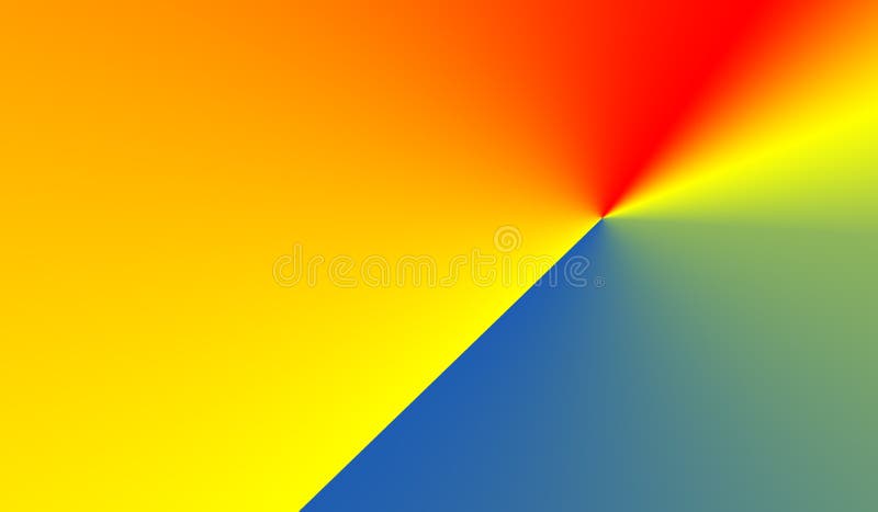 Blue and Yellow Red Gradient Color, Colourful 3D Effect Abstract ...