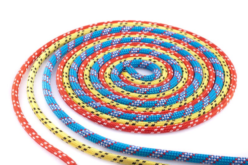 Red blue yellow rope braid stock image. Image of equipment - 23764889