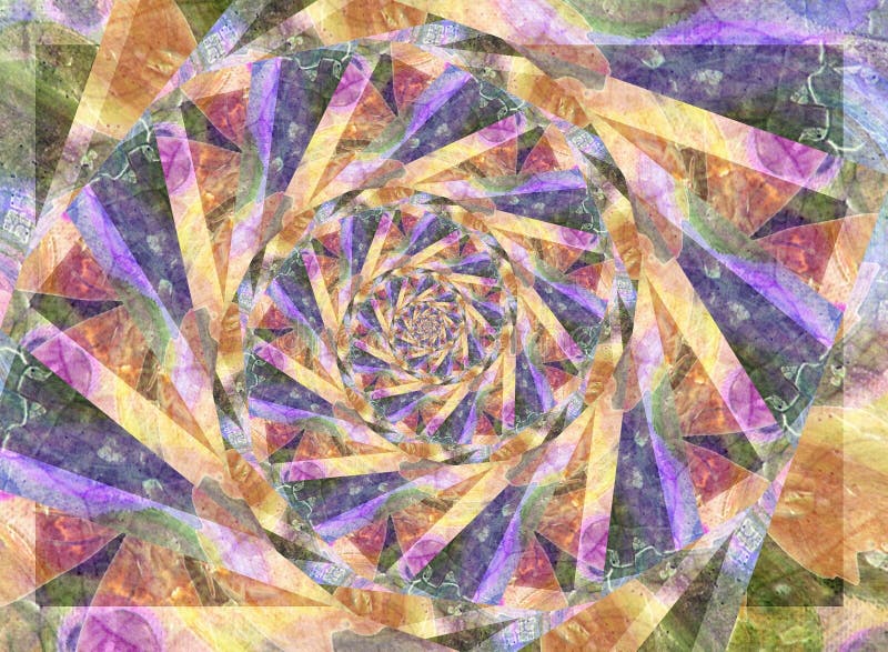 Blue Yellow Scrapbook Paper Swirl Spiral Texture Stock Image - Image of ...