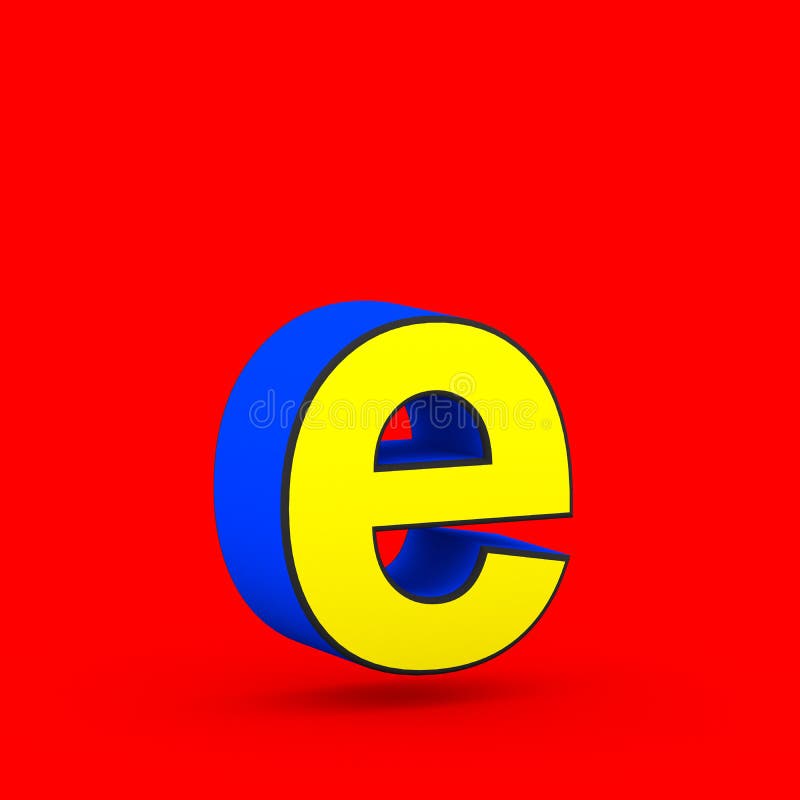 Blue and Yellow Superhero Letter X Uppercase Isolated on Red Background ...