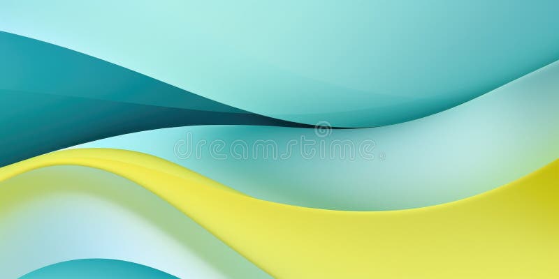 A Blue and Yellow Wavy Lines Stock Illustration - Illustration of ...
