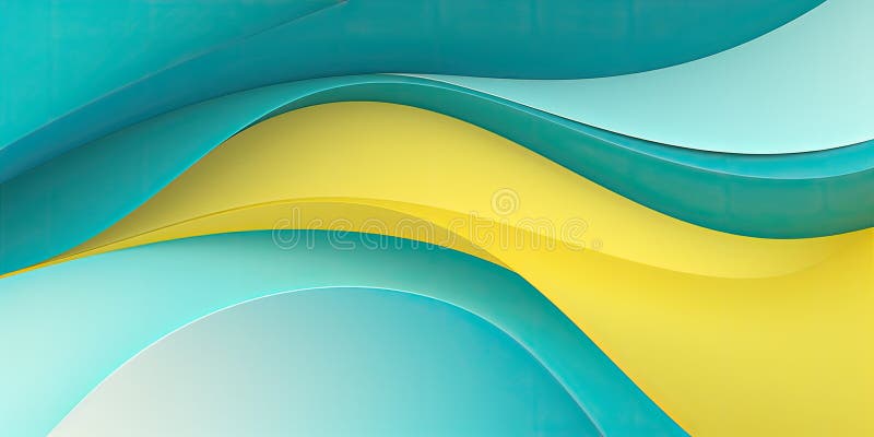 A Blue and Yellow Wavy Lines Stock Illustration - Illustration of lines ...